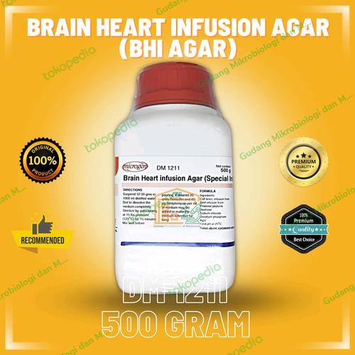 Jual Brain Heart Infusion (BHI) Agar, Powder, Media Mikrobiologi, 500 ...