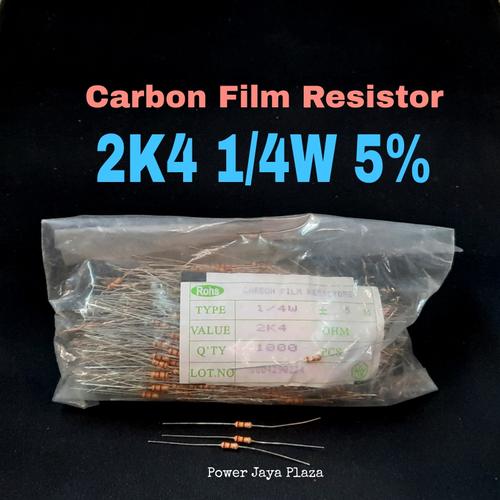Jual Resistor Carbon 2,4K 2.4K 2K4 1/4W 5% - Kota Bandung - Power Jaya ...