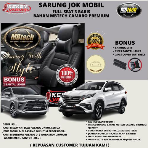 Jual sarung jok mobil busa hitam 08 avanza Rush expander mbtech camaro - Kota Tangerang Selatan ...