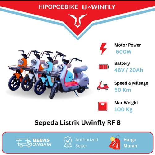 Jual Uwinfly Redfish8 RF8 RF 8 Redfish 8 Sepeda Motor Listrik Garansi ...