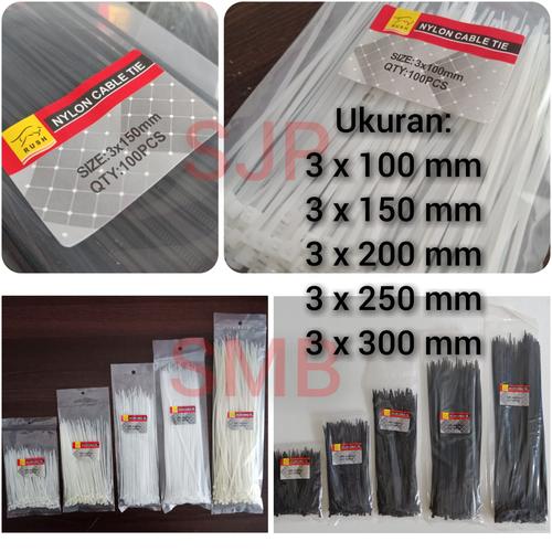 Jual Kabel Ties HITAM - PUTIH 10 cm/15 cm/20 cm/25 cm/30 cm - Hitam, 10 cm - Kota Medan - Safari ...