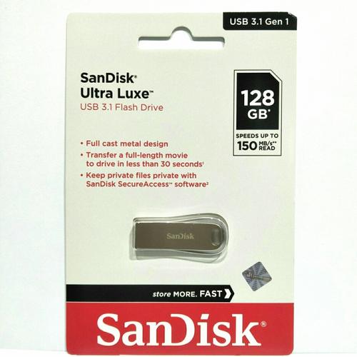 Jual SANDISK FLASHDISK 128GB ULTRA LUXE USB3.1 FLASH DISK 128 GB CZ74 METAL - Kota Medan ...