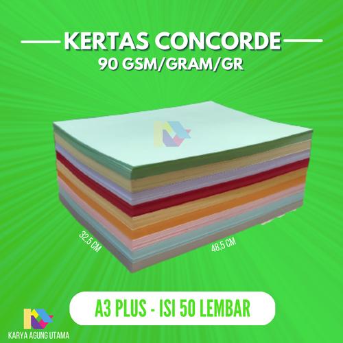 Jual Kertas Concorde A3 Plus 90 Gsm isi 50 lembar / Concorde 90 gr A3 ...