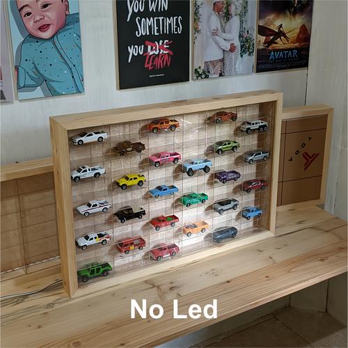 Promo 54 slot rak hot wheels diecast premium jati belanda kayu solid ...
