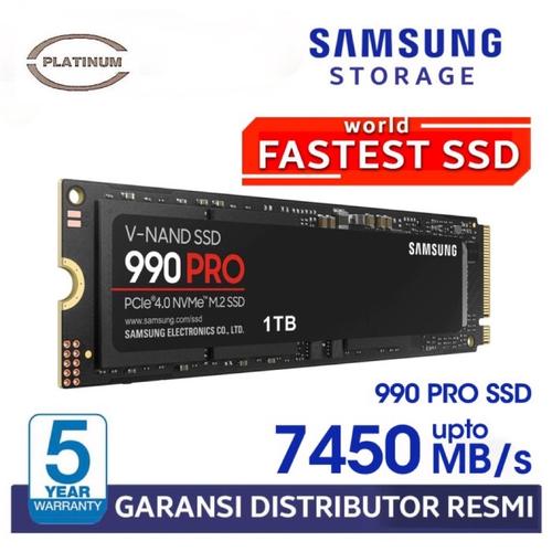 Jual Samsung SSD 990 PRO 1TB / 2TB M.2 PCIe Gen 4 NVMe 2.0 M2 internal SSD - 1TB - Jakarta Pusat ...