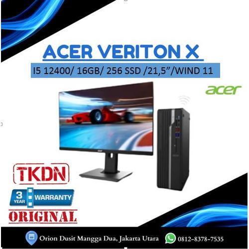 Jual ACER PC DESKTOP VERITON X (21,5”/I5 12400/RAM 16GB/SSD256/WIN11/KB ...
