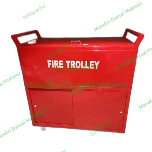 Jual fire trolley / troli APAR / Trolley fire extinguisher / lemari ...