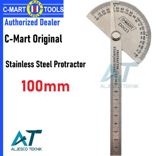 Jual CMART BUSUR TUKANG STAINLESS STEEL 10CM - PROTRACTOR 100MM - Kota ...