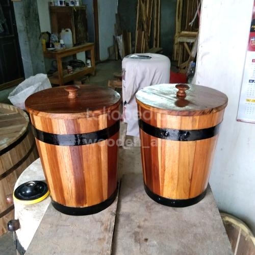 Jual Rice storage / ember kayu / tempat beras - Jakarta Timur - wooden ...