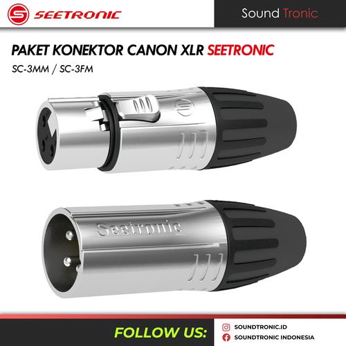 Jual PAKET Konektor Canon XLR Male + Female Seetronic Original SCMM3 ...