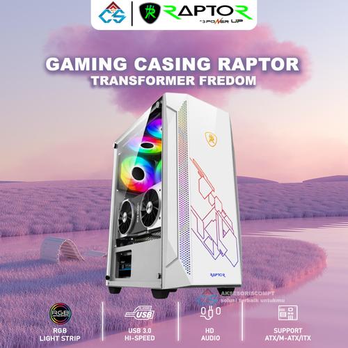 Jual Casing Gaming Power Up Raptor Transformers Freedom White - Case ...
