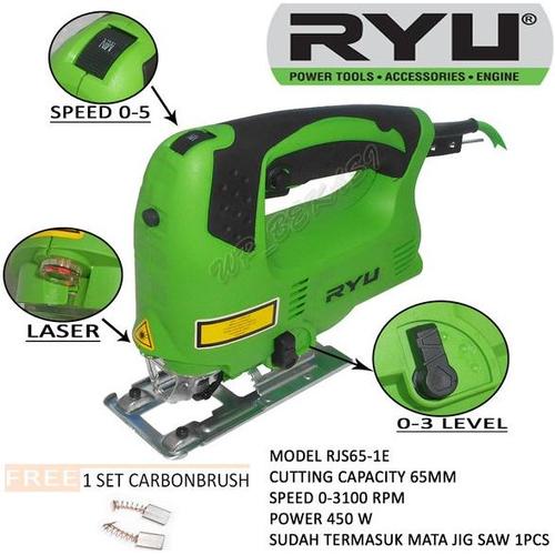 Jual Tekiro RYU Jig Saw Jigsaw Mesin Gergaji Listrik Belah Potong Kayu ...