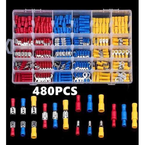 Jual Terminal Insulated Konektor 280 480pcs Skun Konektor Kabel - 480 ...