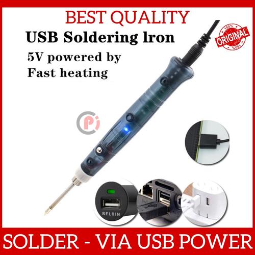 Jual Solder Tangan Portable Power Via USB Soldering Iron 5 Volt 8w /9w ...