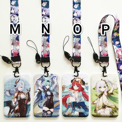 Jual Genshin Impact Card Holder Lanyard 7 Shenhe Eula Nilou Nahida Name ...