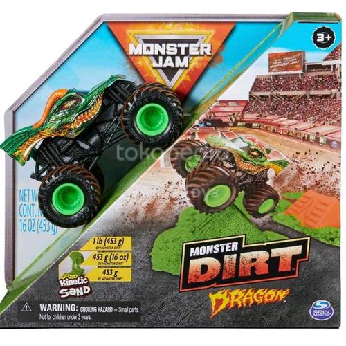 Jual Monster Jam Dirt Dragon kinetic sand spin master truck trucks ...