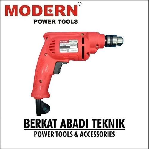 Jual MODERN M-2100C Bor Listrik 10mm Tangan Kayu Besi Electric Drill ...