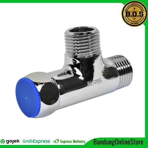 Jual Kris Sambungan Pipa Tee Dengan Mur 1/2 Inci Fitting Pipa Paralon ...