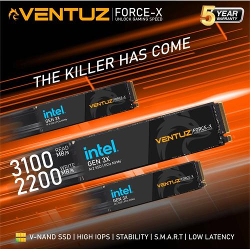 Jual VENTUZ – SSD NVMe 2280 PCIe gen 3 x4 with Intel 3D Nand - 256GB ...