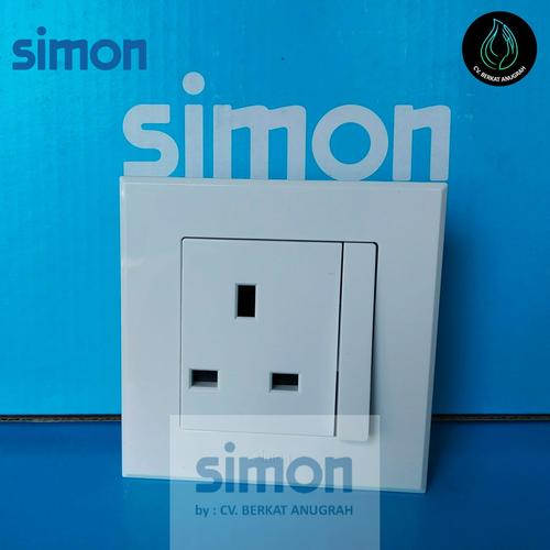 Jual Stop Kontak Plug Steker AC 13 A OB Dos E3 White SIMON - Kab. Badung - Cv.Berkat Anugrah ...
