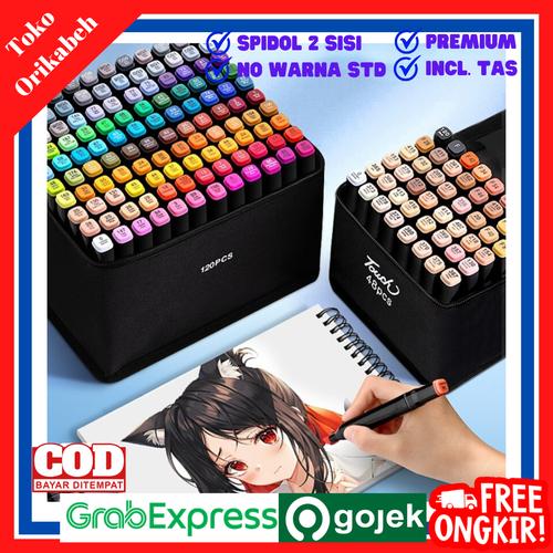 Jual Spidol Sepidol Warna Warni Highlighter 2 Sisi Lengkap Terbaru 1 ...