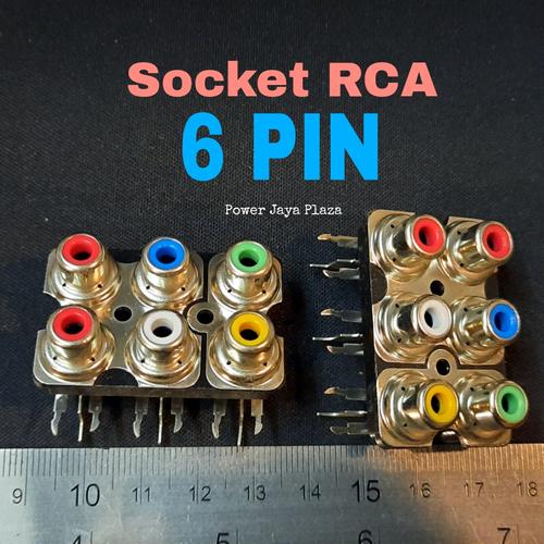 Jual Terminal Socket RCA Female 6p 6pin 6 pin Kokoh kuat High Quality ...