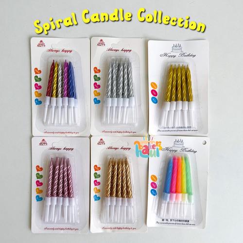 Jual Lilin Spiral Mini Korea / Lilin Ulir Mini Korea / Spiral Candle ...