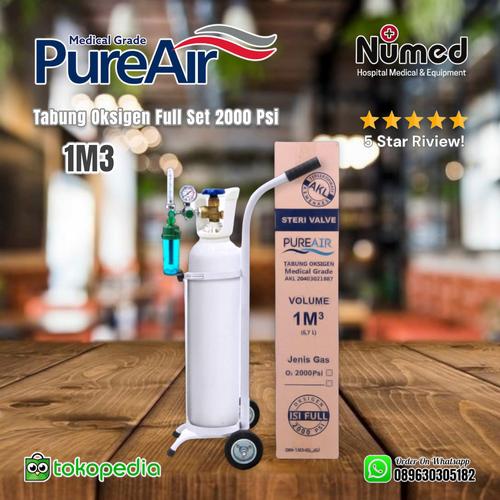 Jual Tabung Oksigen Full Set 3 in 1 Siap Pakai isi 2000 Psi - Tabung ...