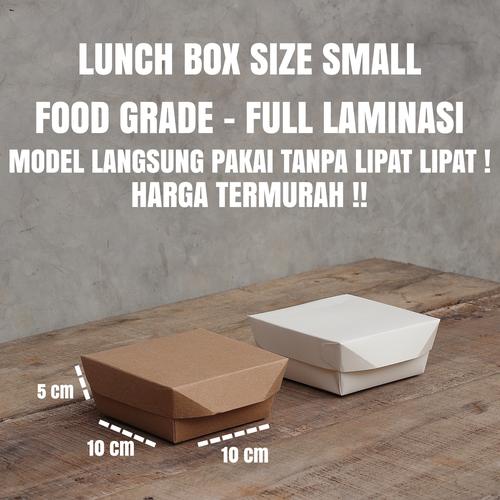Jual SNACK BOX - KOTAK KUE - FULL LAMINASI 10x10x5 CM - Cokelat ...