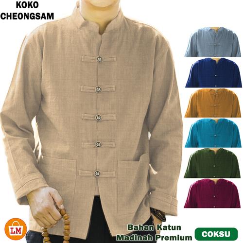 Jual Baju Koko Pria Muslim CHEONGSAM Ip Man Panjang M - XXXL / 17152 ...