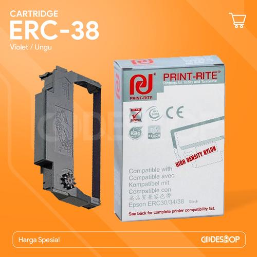 Jual Cartridge Tinta Ribbon Print Rite ERC-38 Ungu Pita Epson TM-U220 B ...
