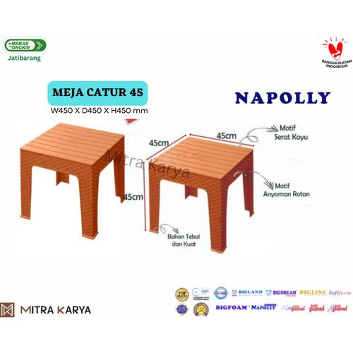Jual Meja Teras Plastik Meja Tamu Napolly Rotan MAPAN 45 - Kab ...