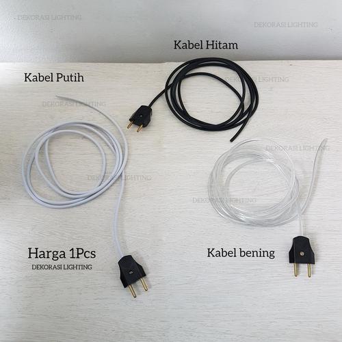 Jual 1meter kabel+colokan listrik broco untuk lampu gantung lampu ...