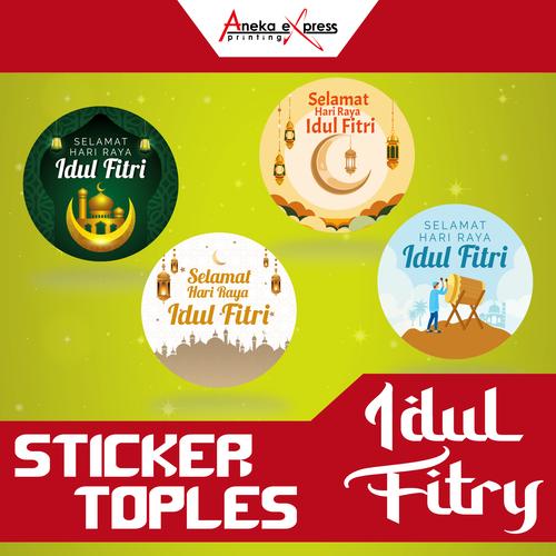 Promo Stiker Toples Lebaran Idul Fitri | Sticker Bulat | Stiker Hampers ...