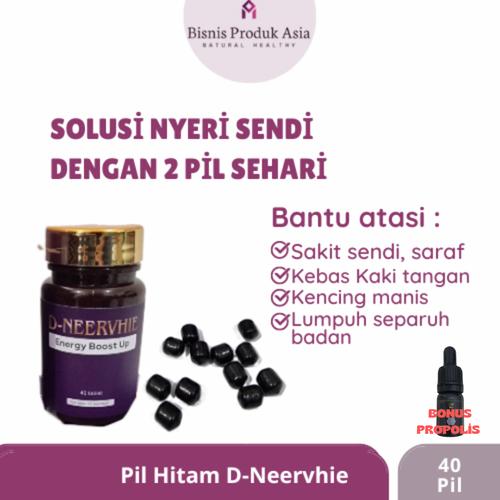 Jual Pil Hitam Ajaib D-Neervhie Energy Boost Up Original - 5 pil ...