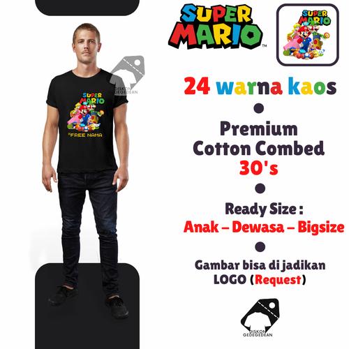 Jual KAOS MARIO / SUPER MARIO / MARIO BROS - BAJU/TSHIRT MARIO BROS ...