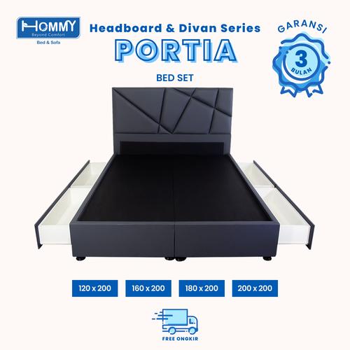 Jual Divan Laci 4 + Headboard Portia | HOMMY Dipan Sandaran Tempat ...
