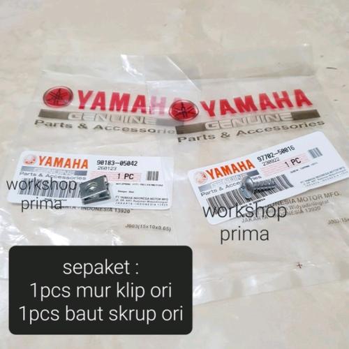 Jual baut cacing sekrup ulir kasar obeng skrup bodi body motor + mur ...