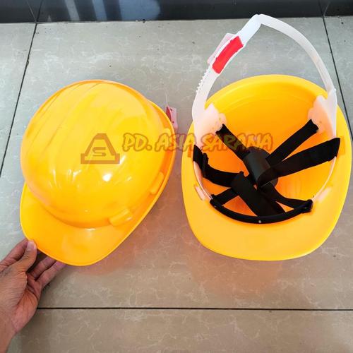 Jual Ready Kuning Safety Helmet Full Set / Helm Proyek Helem Bangunan ...