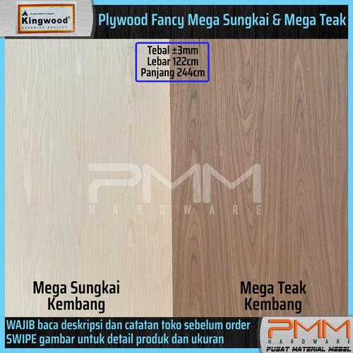 Jual Plywood Triplek Fancy SUNGKAI | JATI | NYATOH 3mm 4x8 122cm x 244 ...