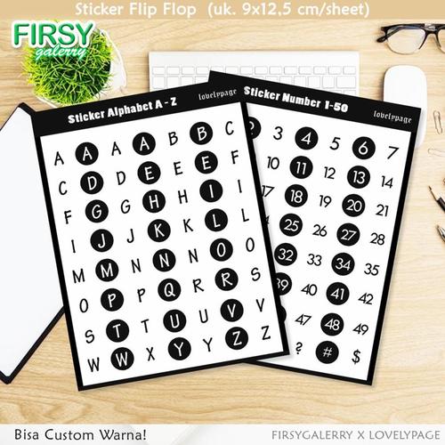 Jual Sticker Alfabet Number, Sticker Alphabet Nomor Bulat, Sticker ...