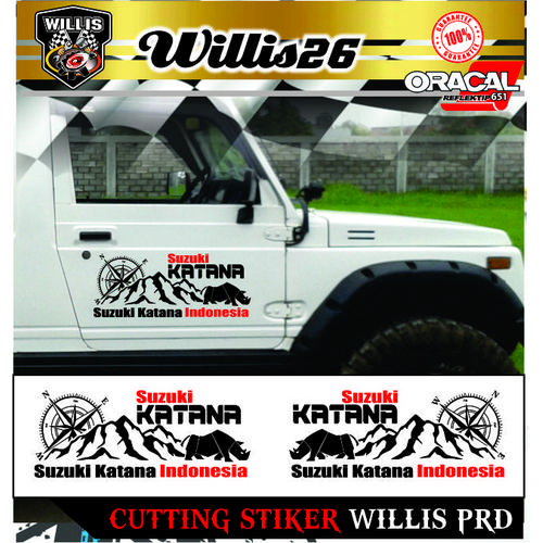 Jual Stiker Mobil Cutting Sticker SKIN Body Mobil Suzuki Jimny Katana ...
