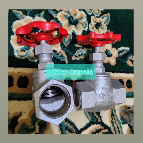 Jual Globe Valve Stop Kran Steam Uap 1 1/4 Inch MALL HITACHI ORIGINAL ...