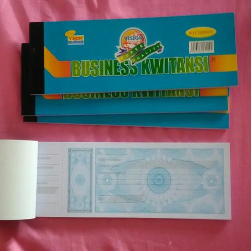 Jual Kwitansi vision design 40 lembar warna biru business kwitansi ...