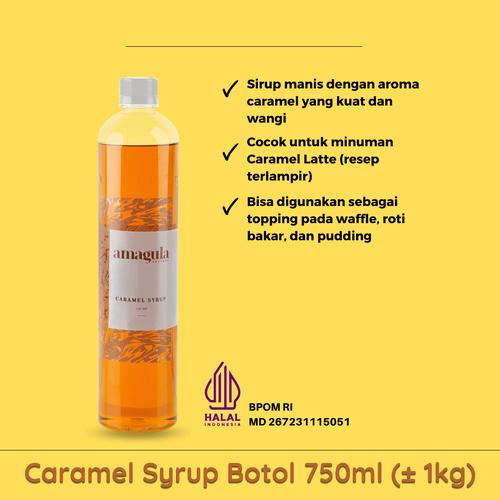 Jual 750ML Amagula Caramel Syrup / 100% Halal / Syrup & Sauce / HORECA ...