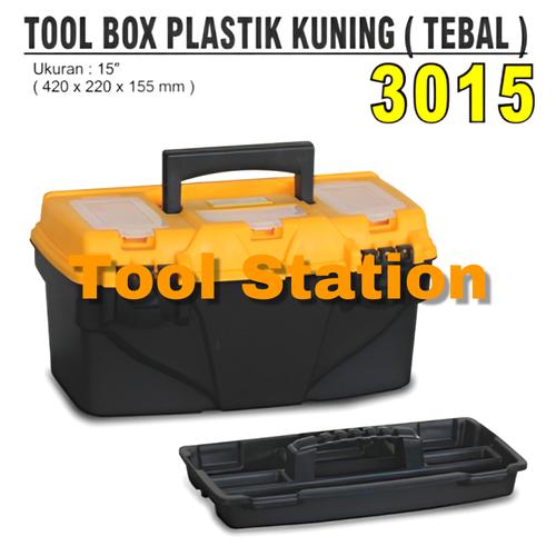 Jual Tool Box Plastik Kuning Aldo Heavy Duty Plastic Tool Box 15 Inchi ...