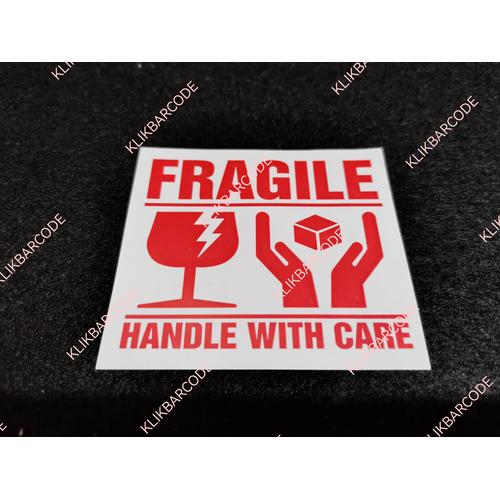 Jual PROMO Stiker pecah belah - FRAGILE sticker awas pecah - Merah ...