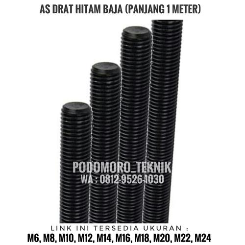 Jual As Drat Hitam BAJA M6 M8 M10 M12 M14 M16 M18 M20 M22 M24 Grade 8.8 - BAJA 12 MM - Kab ...