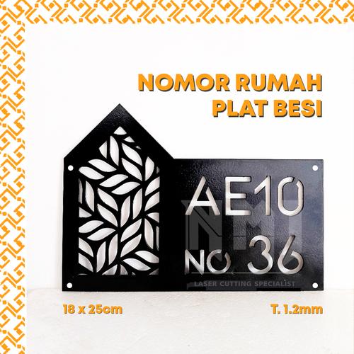 Jual Custom Nomor Rumah Plat Besi | Papan Alamat Rumah - Kab. Tangerang ...