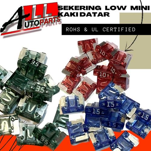 Jual Sekering Fuse Blade Mobil Motor Sekring Tancap Mini Low Profile ...